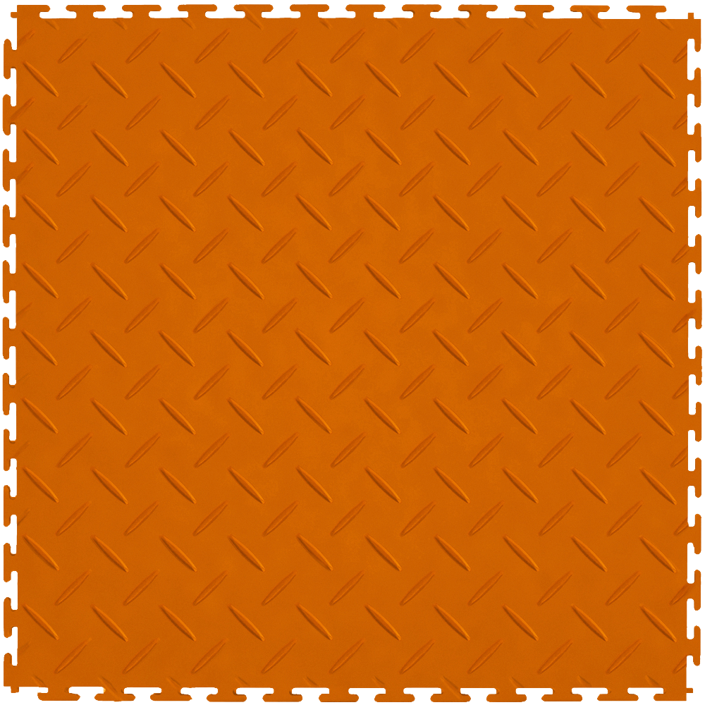 Orange Diamond Plate Vinyl Tile – All Your Flooring
